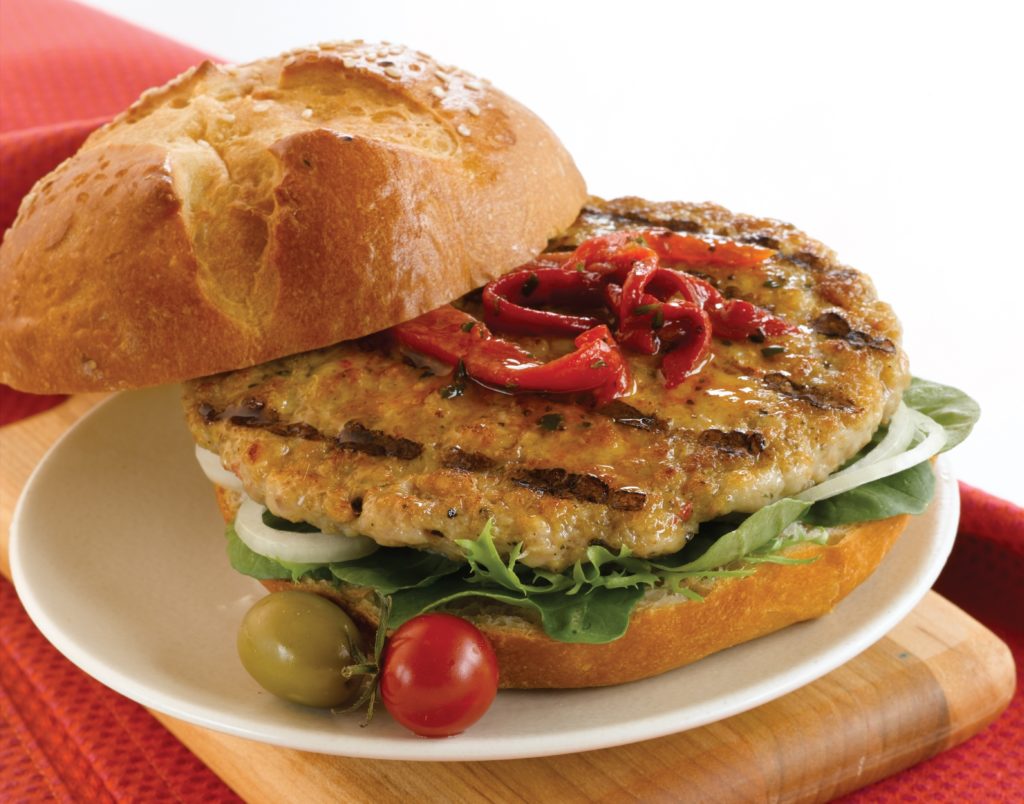 Mozzarella Chicken Burgers